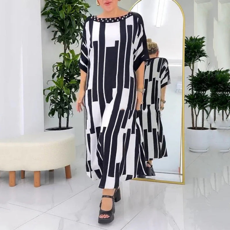 Modern nyomtatott laza női ruhák – quoisite